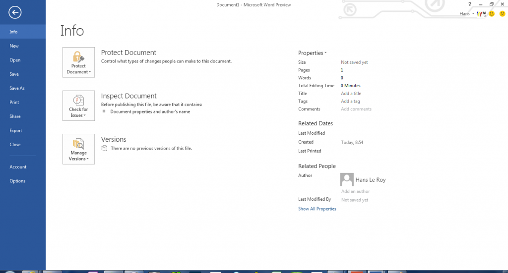 Office 2013 Preview 3: schermen – hlrnet.com technoblog