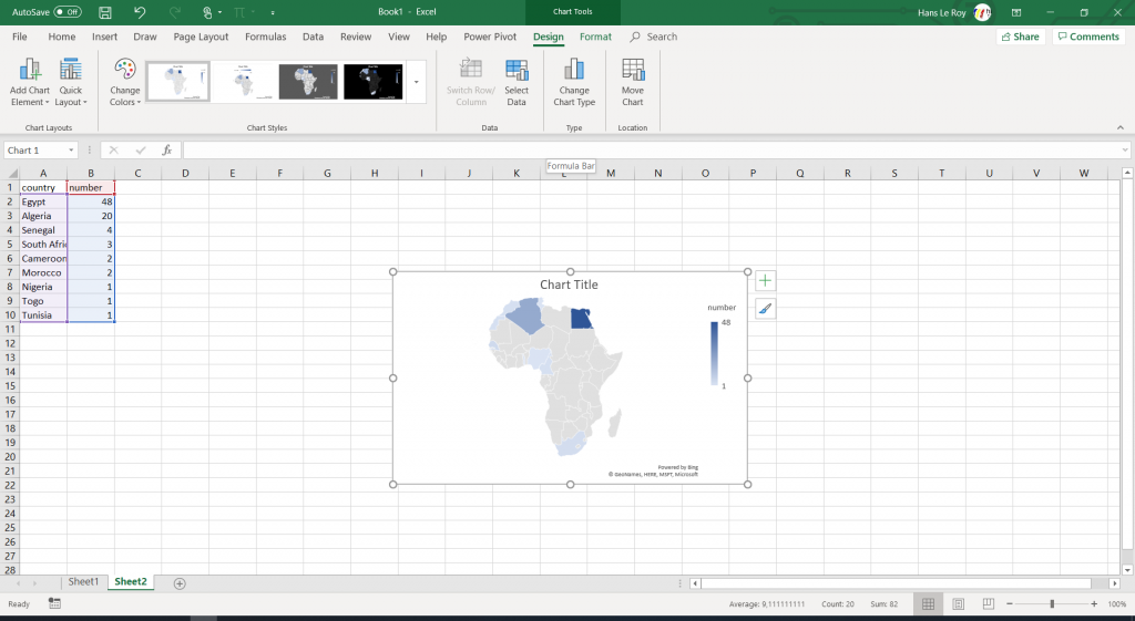 Een geografische grafiek maken in Excel – hlrnet.com technoblog